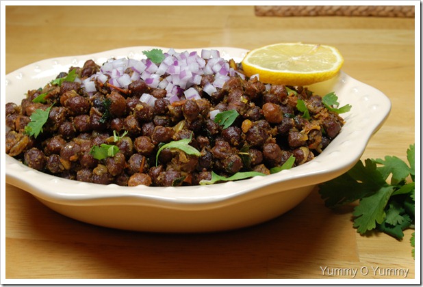 Spiced Chana / Kadala Fry / Kadala Masala | Yummy O Yummy